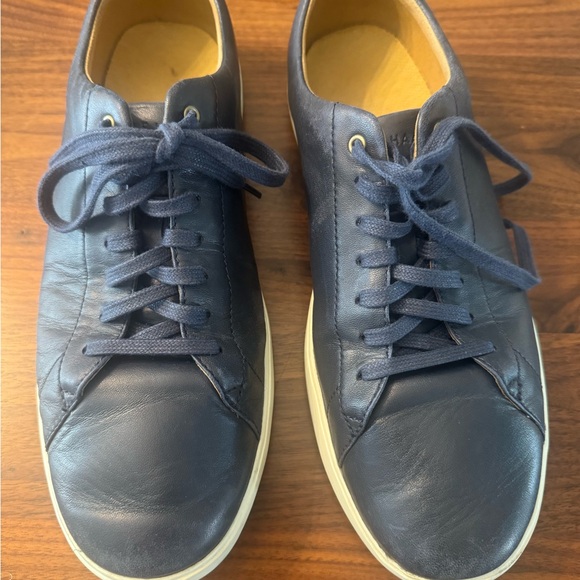 Cole Haan | Shoes | Cole Haan Dark Blue Leather Sneakers | Poshmark